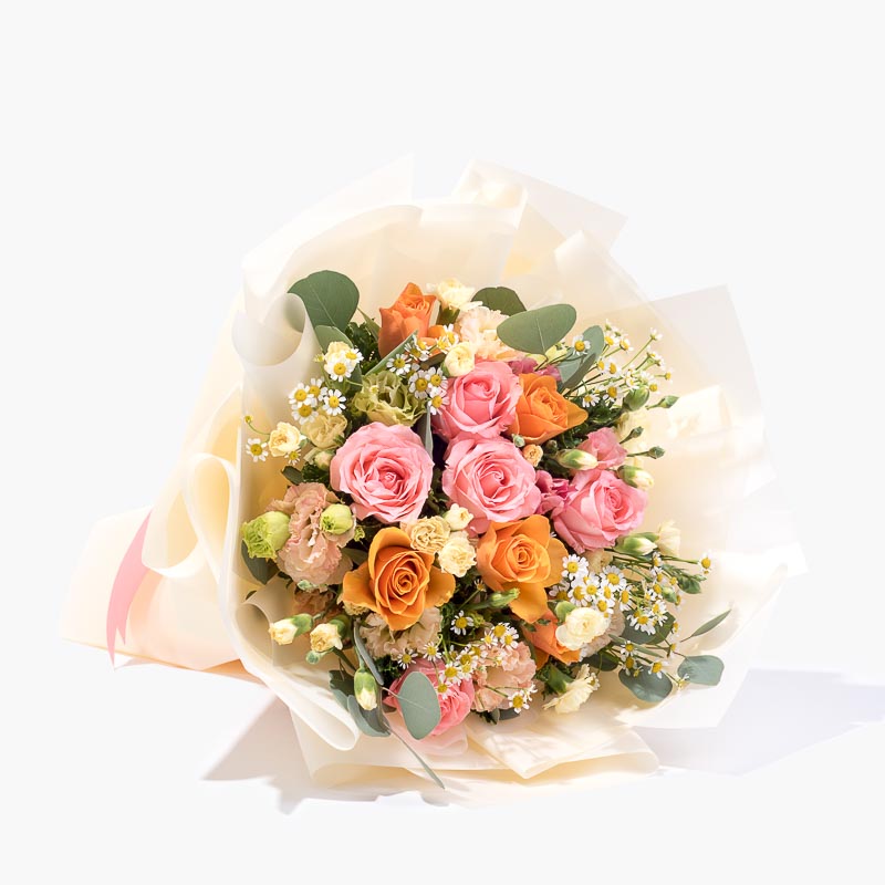 Glory Days - Rose & Tulip Mixed Bouquet With Delivery